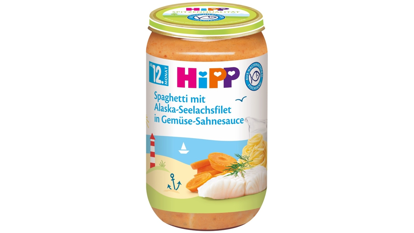 HIPP kašica spaghetti s ribom 250g - Cjenoteka