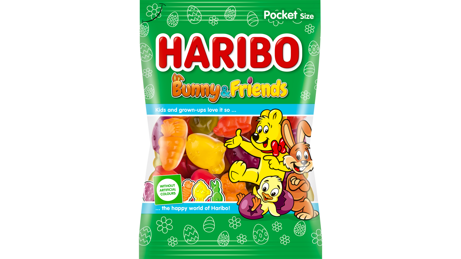 Gumeni bomboni HARIBO bunny & friends 90g - Cjenoteka