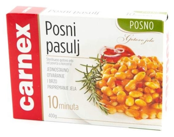 CARNEX Posni grah 400g - Cjenoteka