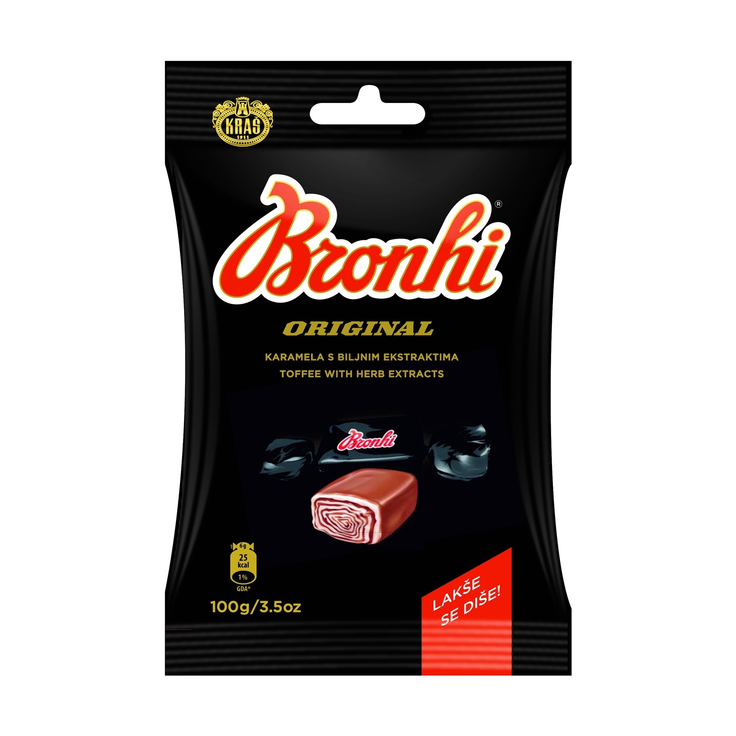 Bomboni KRAŠ Bronhi original 200g - Cjenoteka