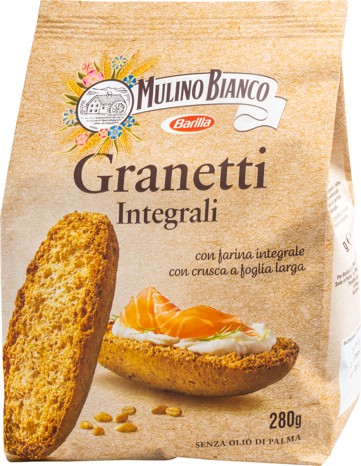 Dvopek MULINO BIANCO Granetti integralni 280g - Cjenoteka