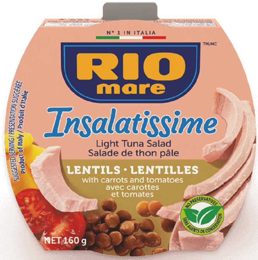 Tunjevina RIO MARE Salata s lećom 160g - Cjenoteka