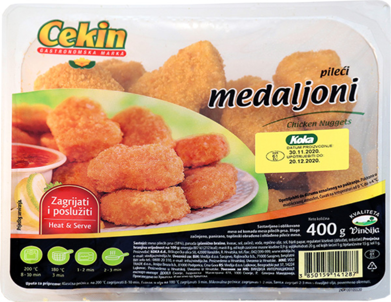 CEKIN chicken nuggets 400g - Cjenoteka