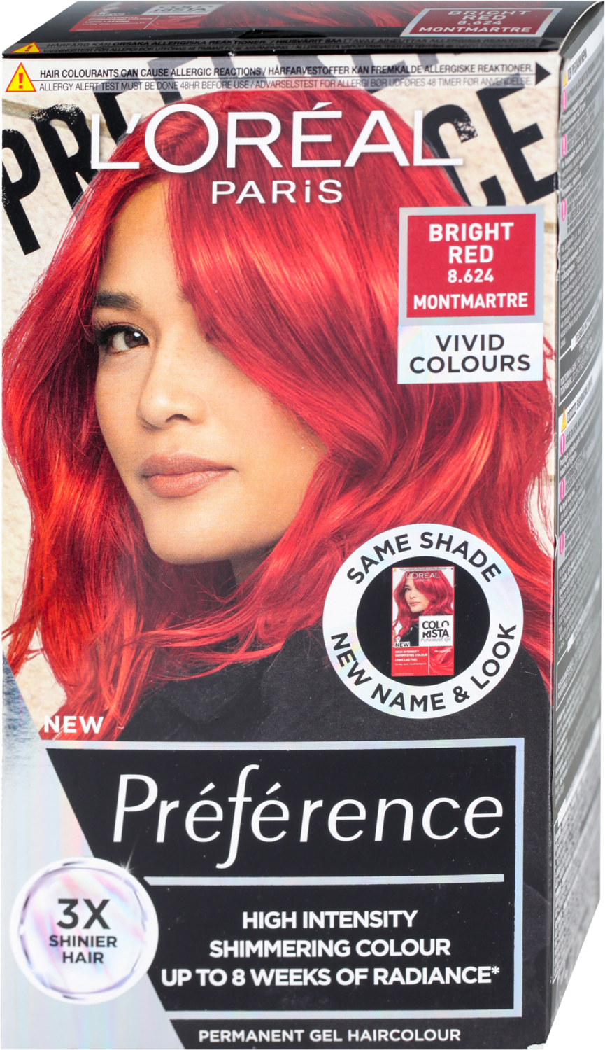 L'OREAL Preference boja za kosu 8.624 bright red - Cjenoteka