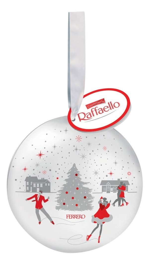 Bombonijera RAFFAELLO Tin balls xmas 40g - Cjenoteka