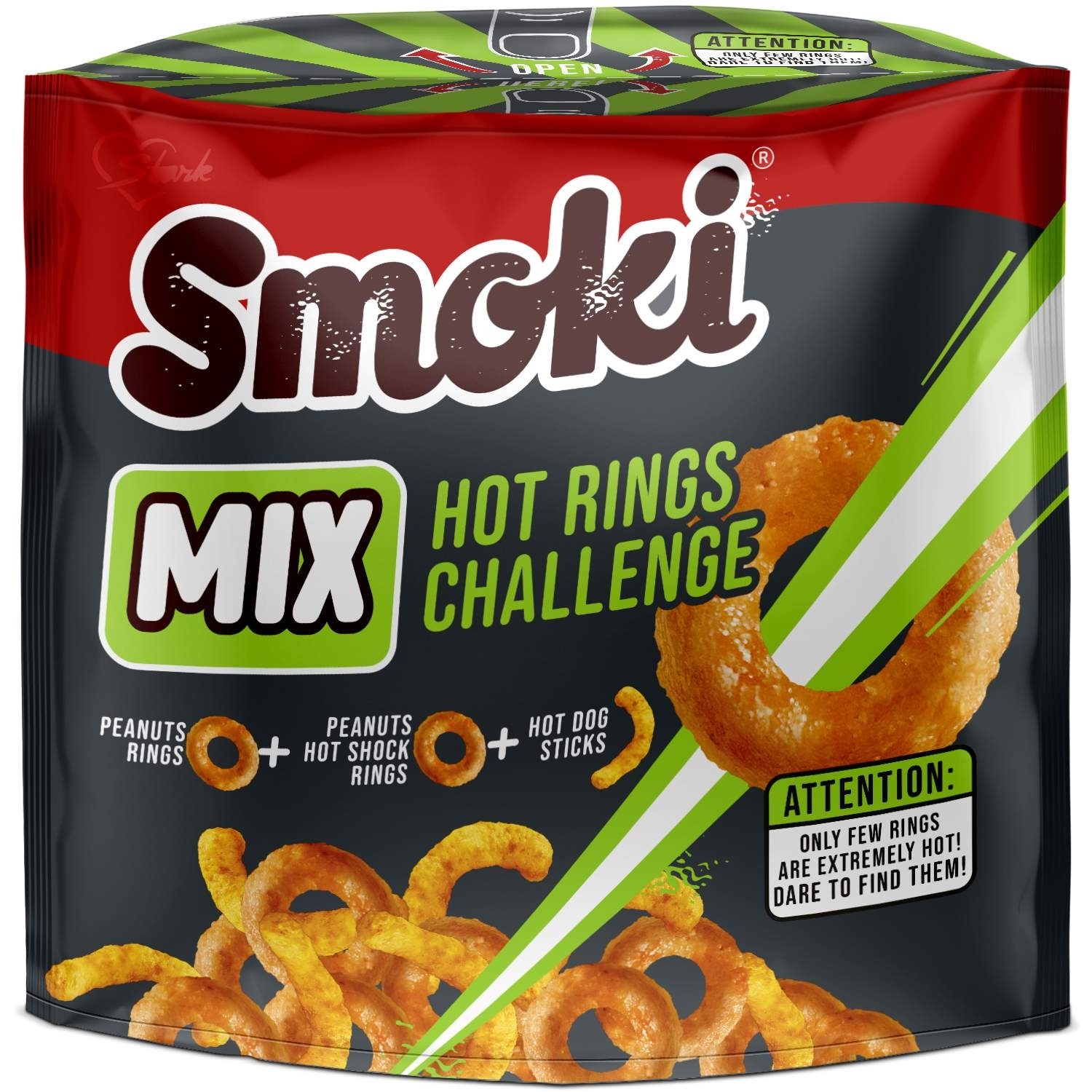ŠTARK Smoki mix hot rings kikiriki & hot dog 90g - Cjenoteka