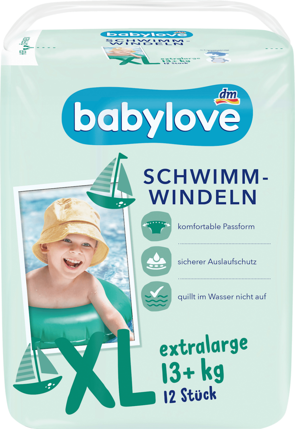 BABYLOVE pelene za plivanje XL extralarge 12kom - Cjenoteka