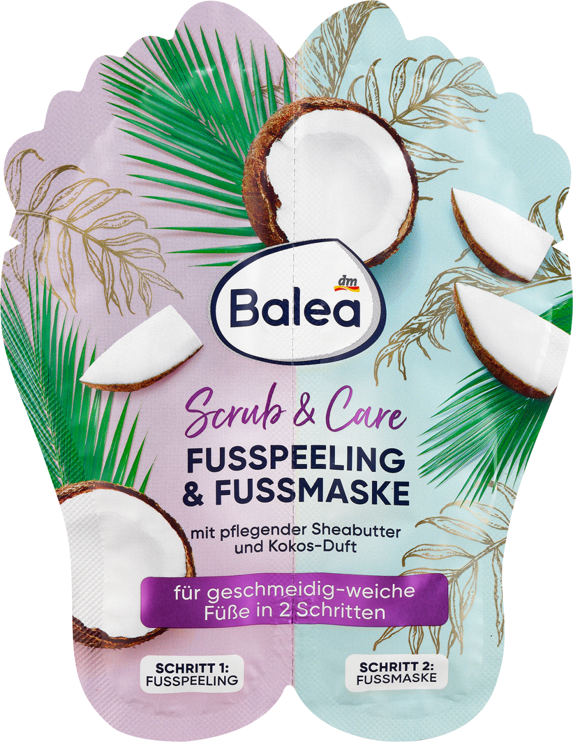 BALEA Scrub & care piling i maska za stopala 20ml - Cjenoteka