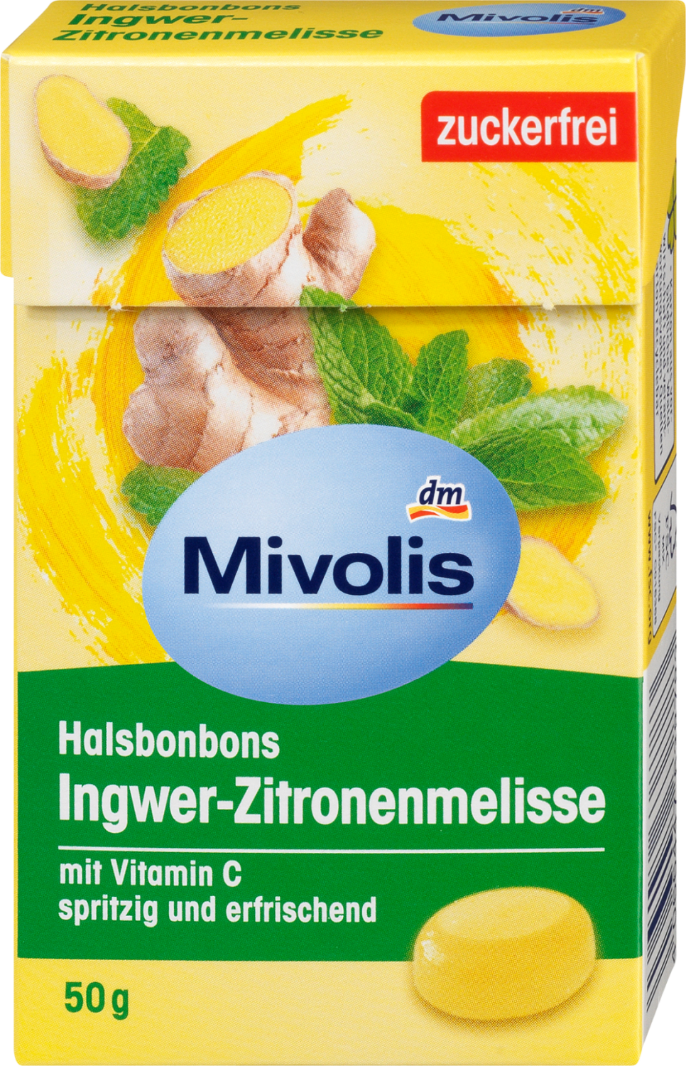 Bomboni MIVOLIS đumbir i matičnjak 50g - Cjenoteka