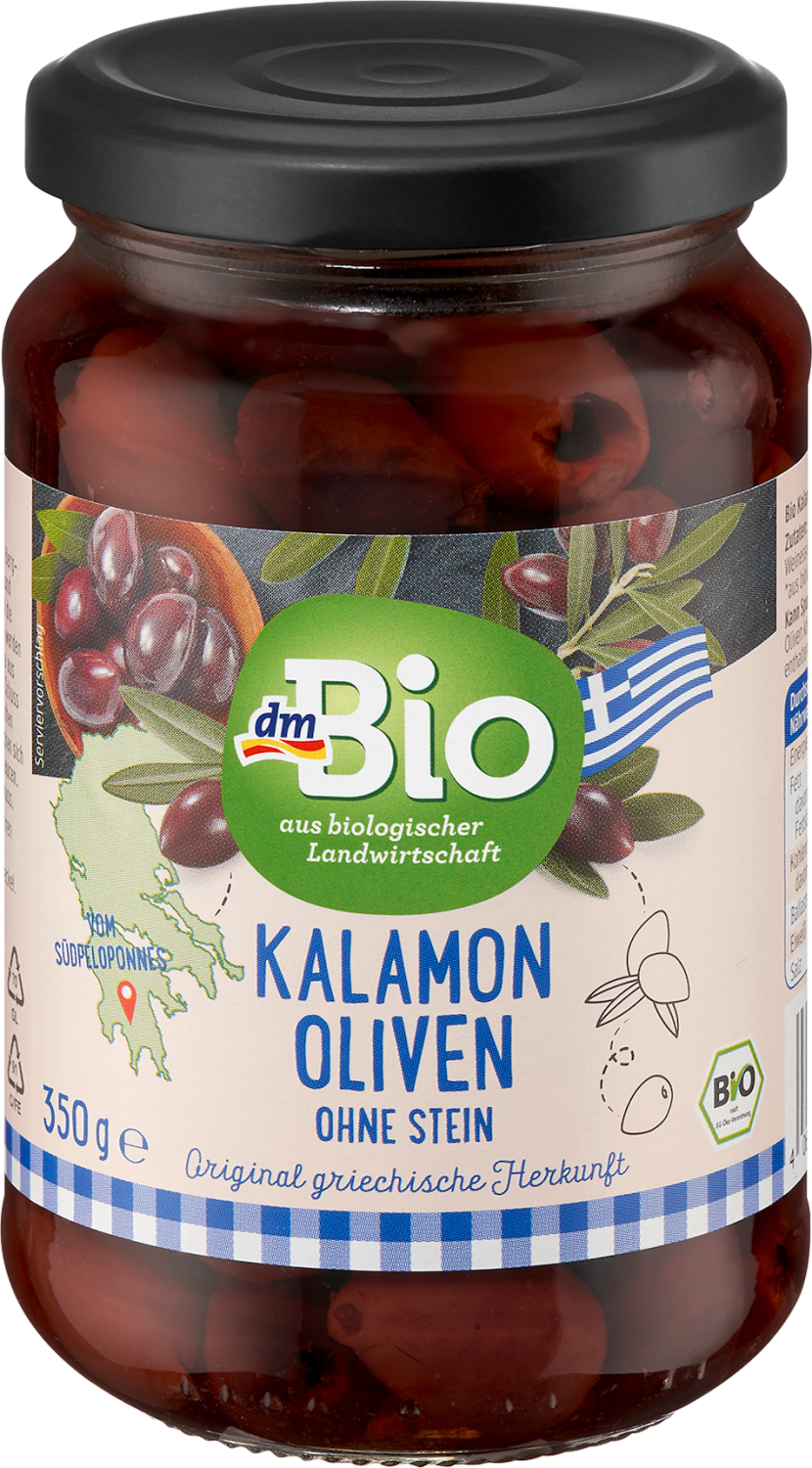 DM BIO Kalamon masline bez koštica 180g - Cjenoteka