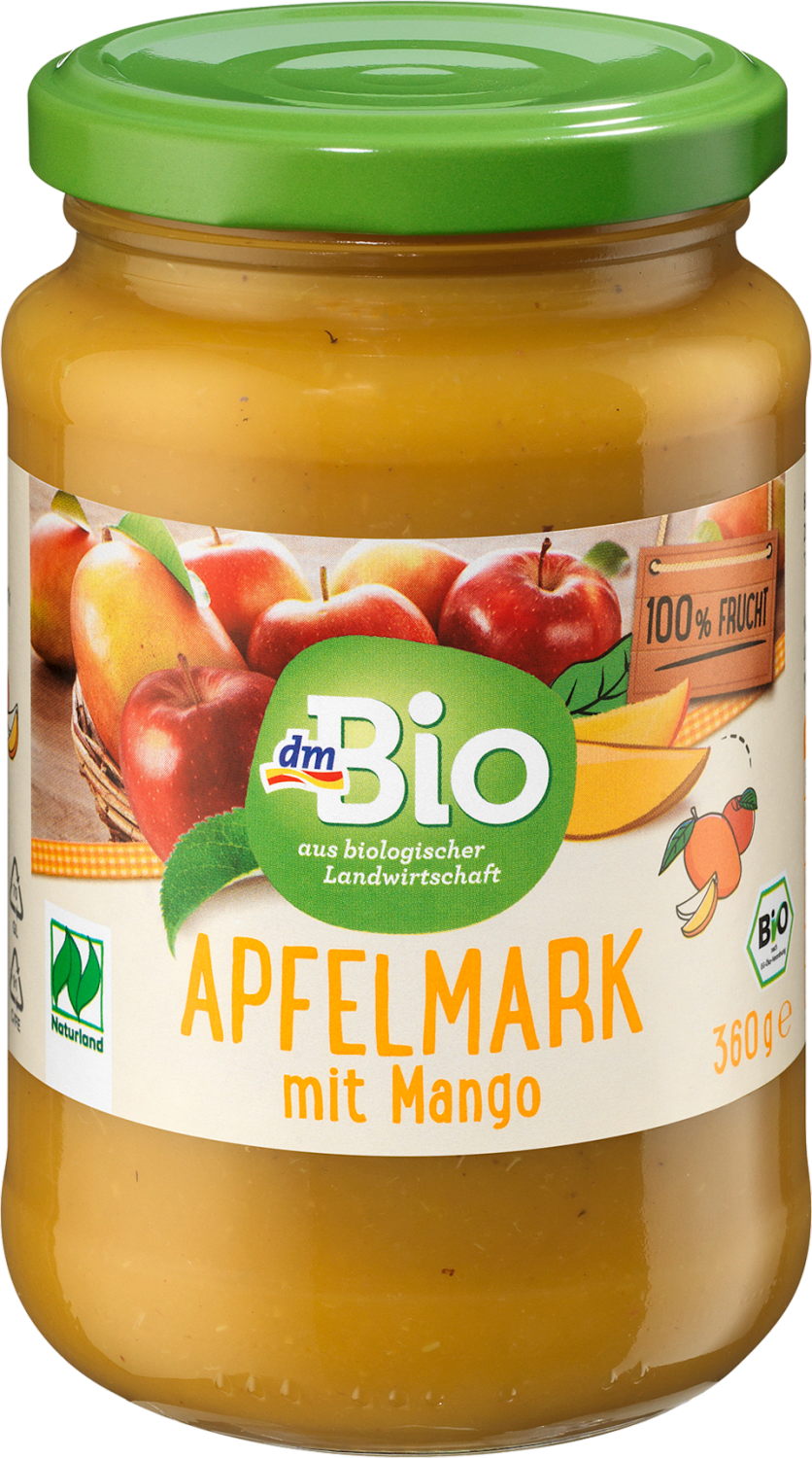 DM BIO voćni pire jabuka i mango 360g - Cjenoteka