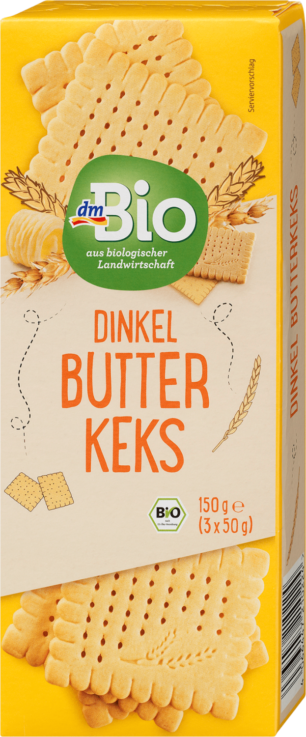 Keks DM BIO od pira s maslacem 150g - Cjenoteka