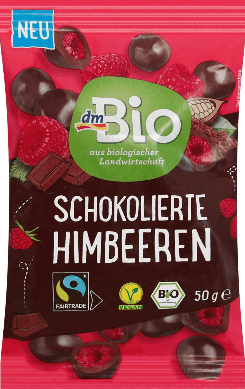 Liofilizirane maline DM BIO čokolada 50g - Cjenoteka