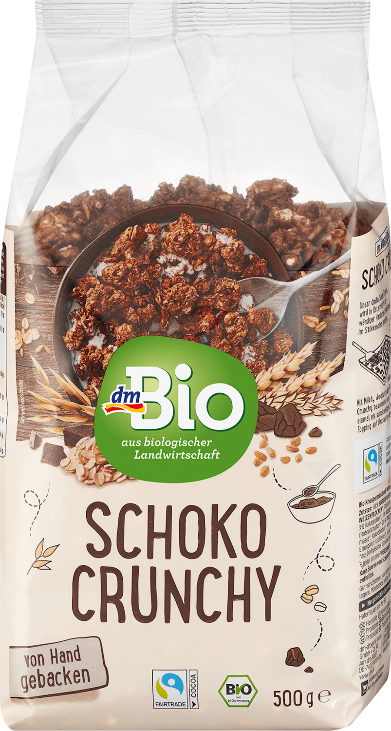 Organski muesli DM BIO čokoladni crunchy 500g - Cjenoteka