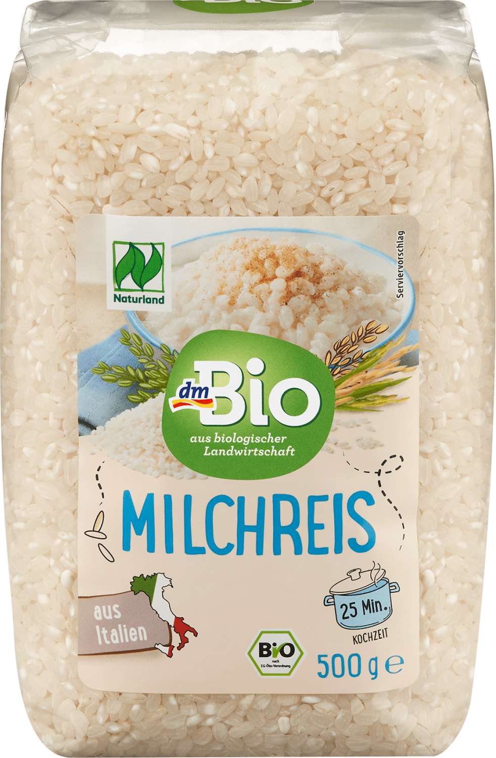 Riža DM BIO za sutlijaš bijelo okruglo zrno 500g - Cjenoteka