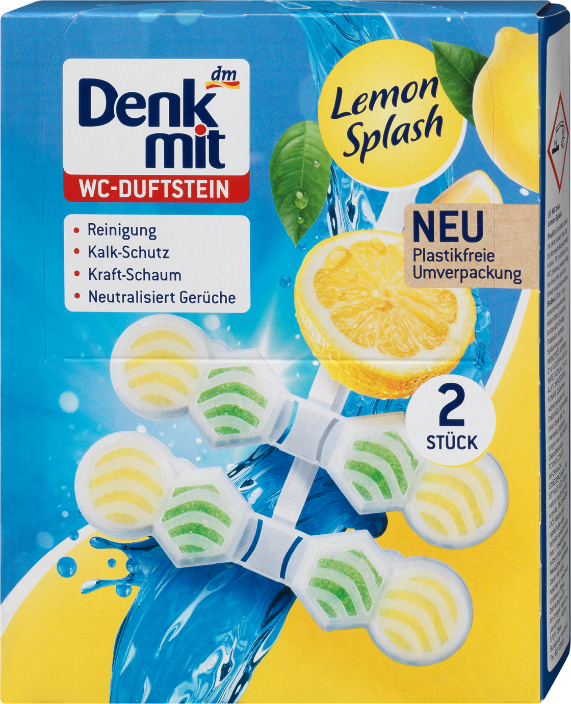 WC kamen DENKMIT lemon splash 2x48g - Cjenoteka