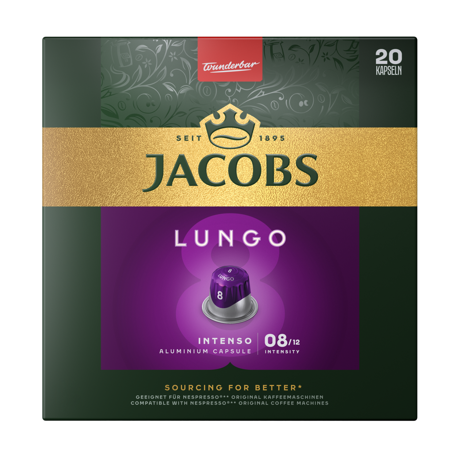 Kapsule JACOBS Lungo 8 XXL 20kom - Cjenoteka