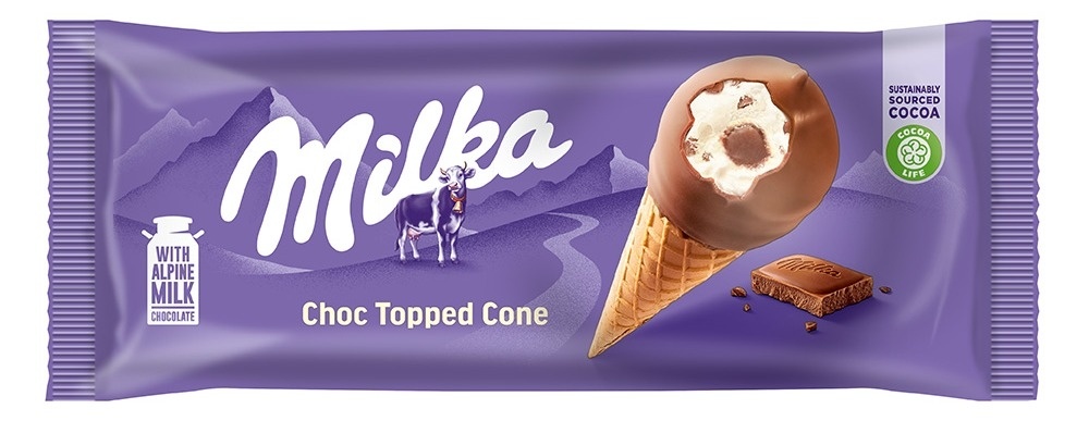 Sladoled MILKA Ball top cone kornet 100ml - Cjenoteka