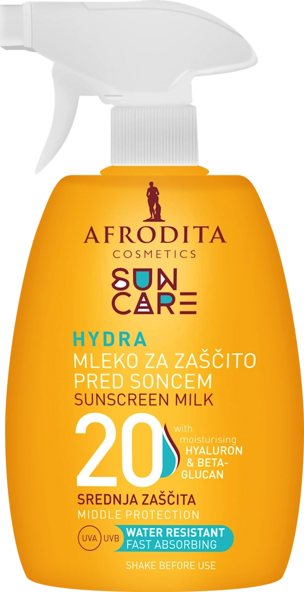 AFRODITA Sun care mlijeko za sunčanje sprej SPF20 200ml - Cjenoteka