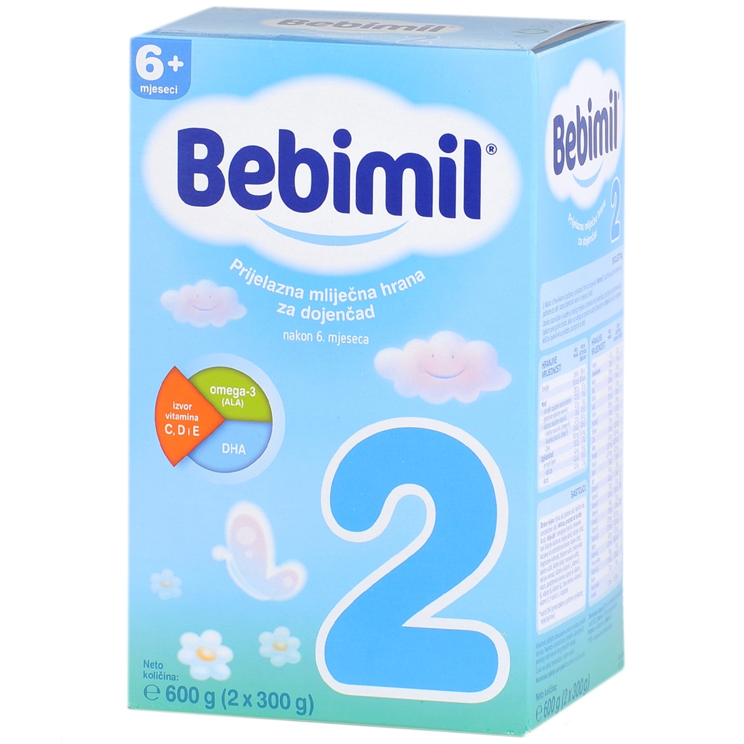 BEBIMIL 2 Početna mliječna hrana za dojenčad 600g - Cjenoteka