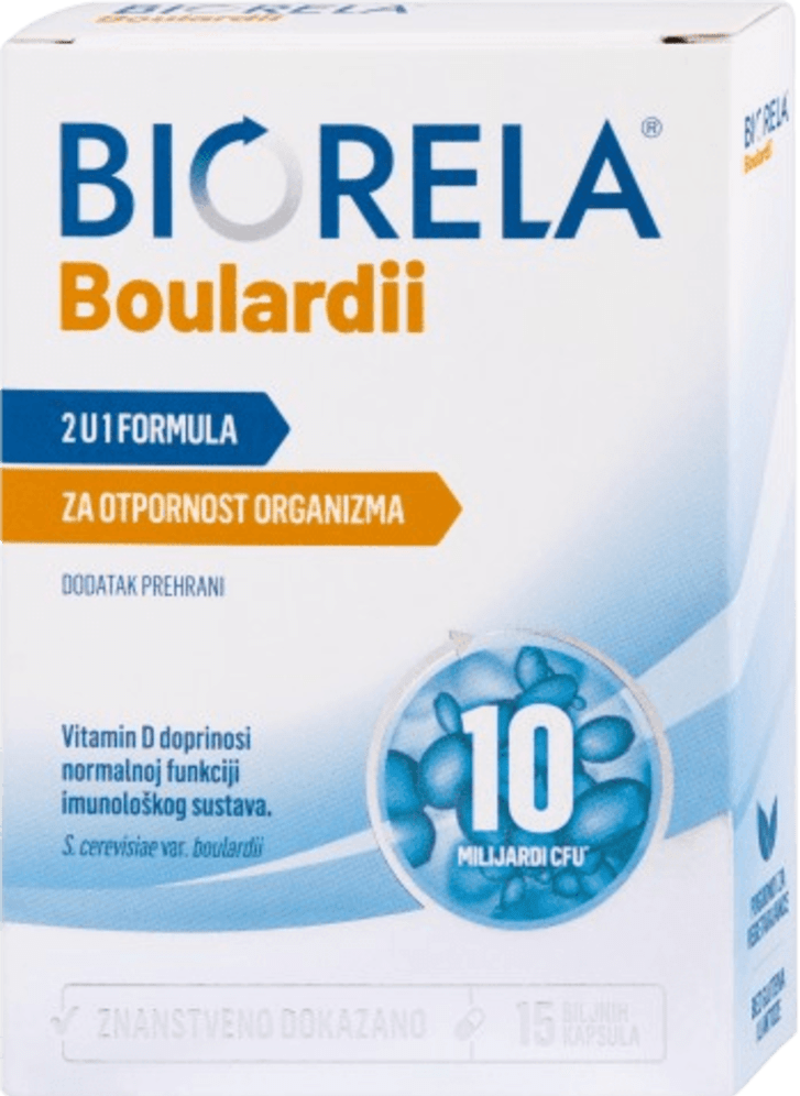 BIORELA Boulardii kapsule 15kom - Cjenoteka