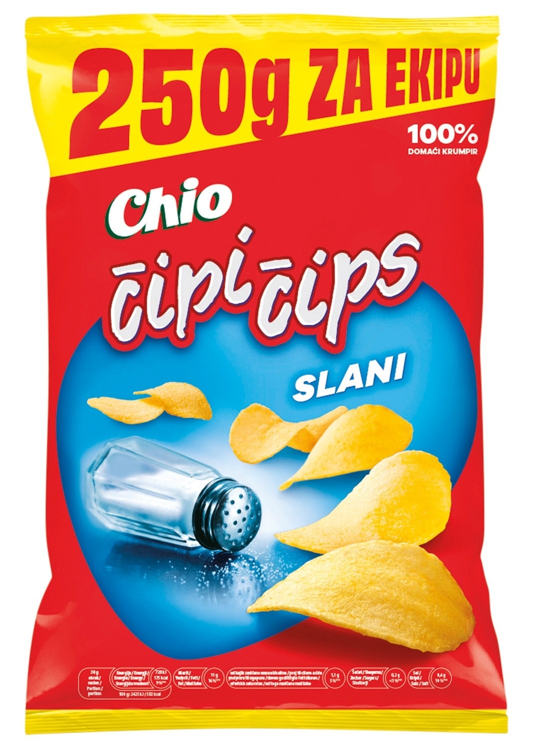CHIO Čipi čips slani 250g - Cjenoteka