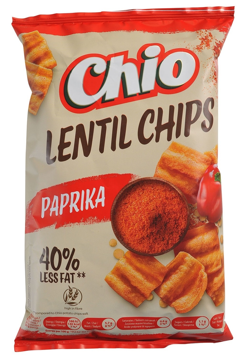 CHIO čips od leće paprika 65g - Cjenoteka