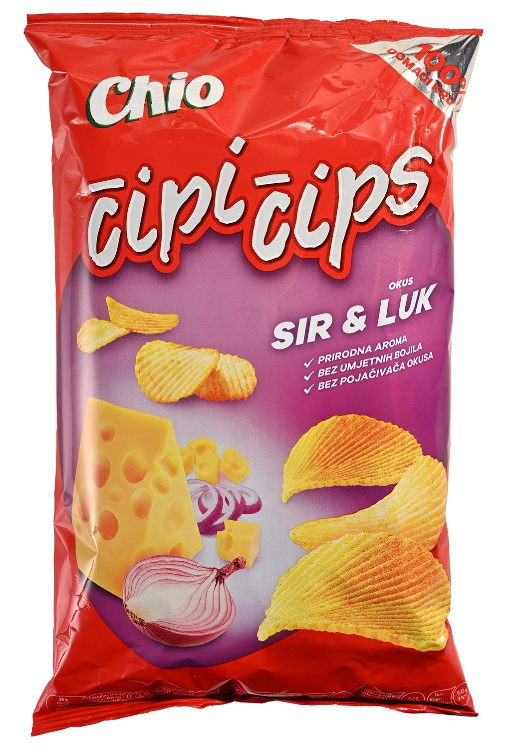 CHIO Čipi čips sir & luk 120g - Cjenoteka