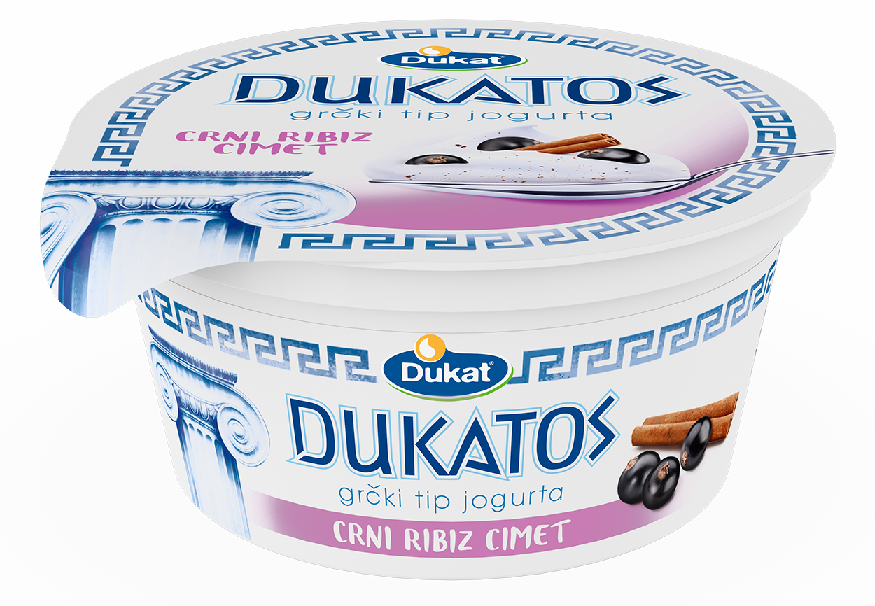 DUKATOS grčki tip jogurta crni ribiz cimet 150g - Cjenoteka