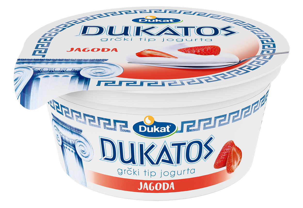DUKATOS grčki tip jogurta jagoda 150g - Cjenoteka