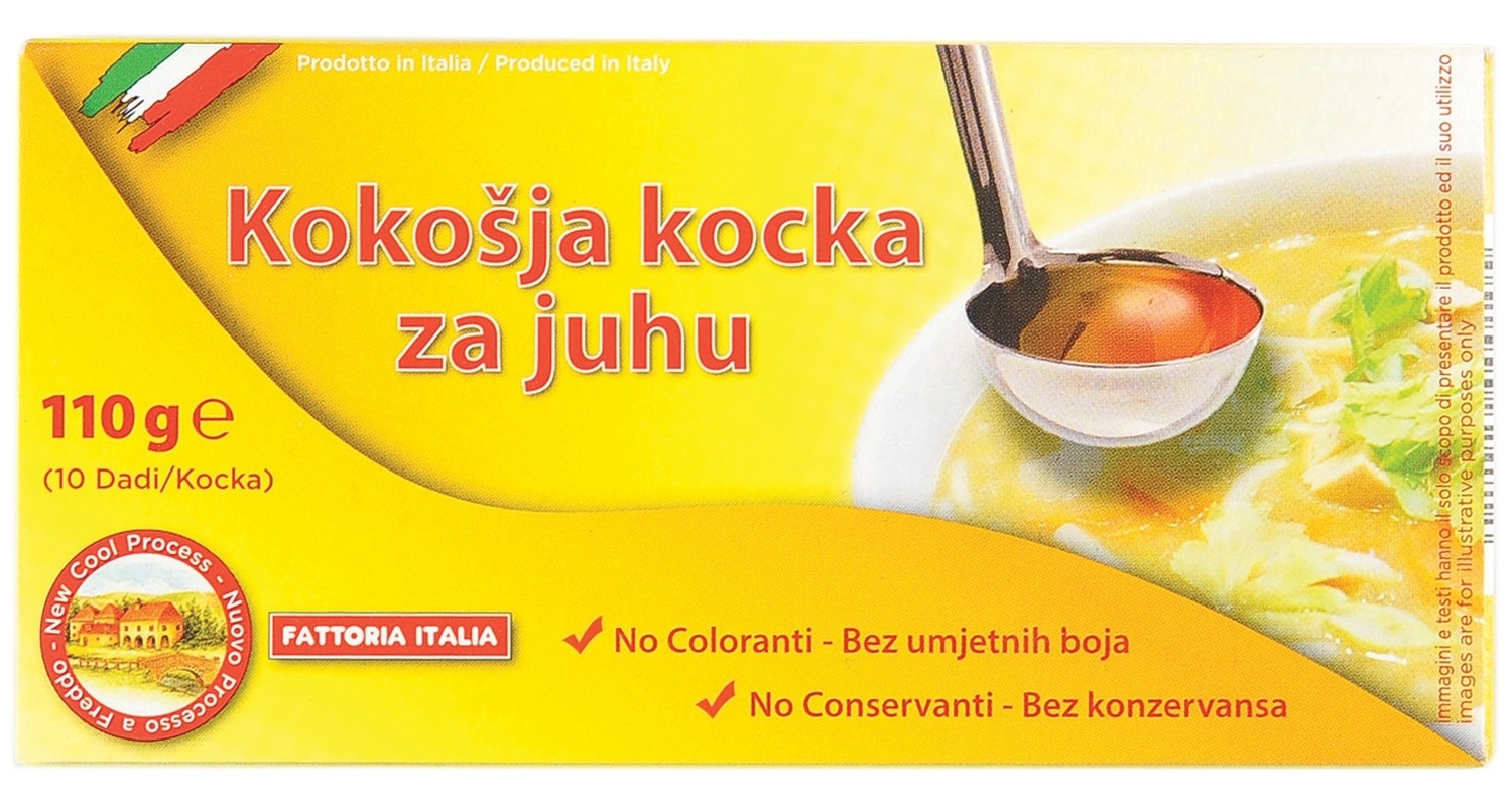 FATTORIA Italia kokošja kocka za juhu 110g - Cjenoteka