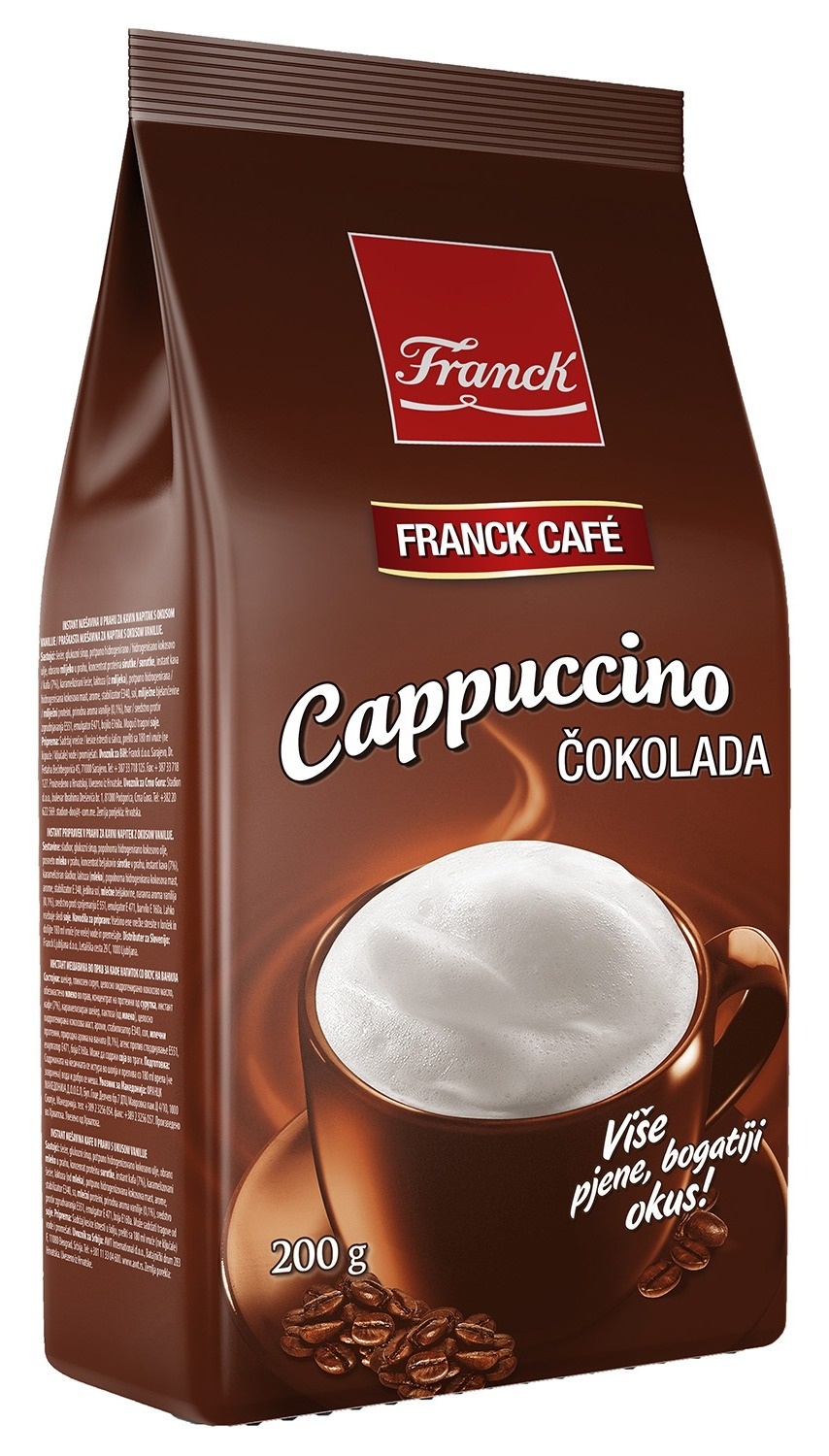 FRANCK Cappuccino čokolada instant kava 200g - Cjenoteka