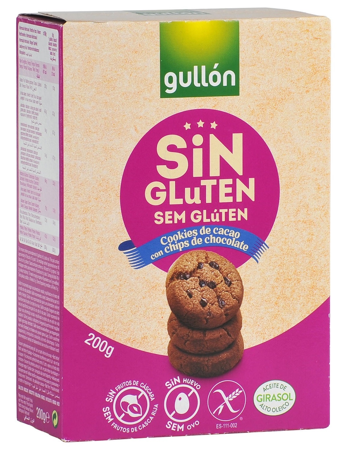 GULLON keksi s komadićima čokolade bez glutena 200g - Cjenoteka
