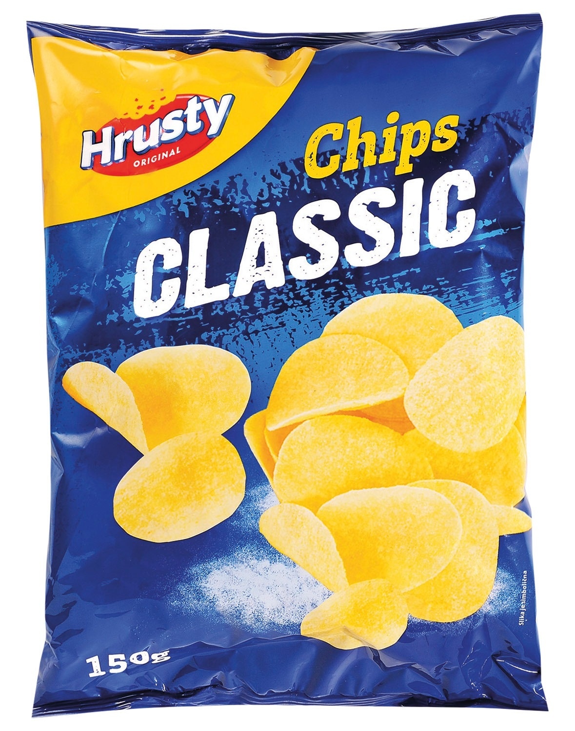 HRUSTY Classic čips slani 150g - Cjenoteka