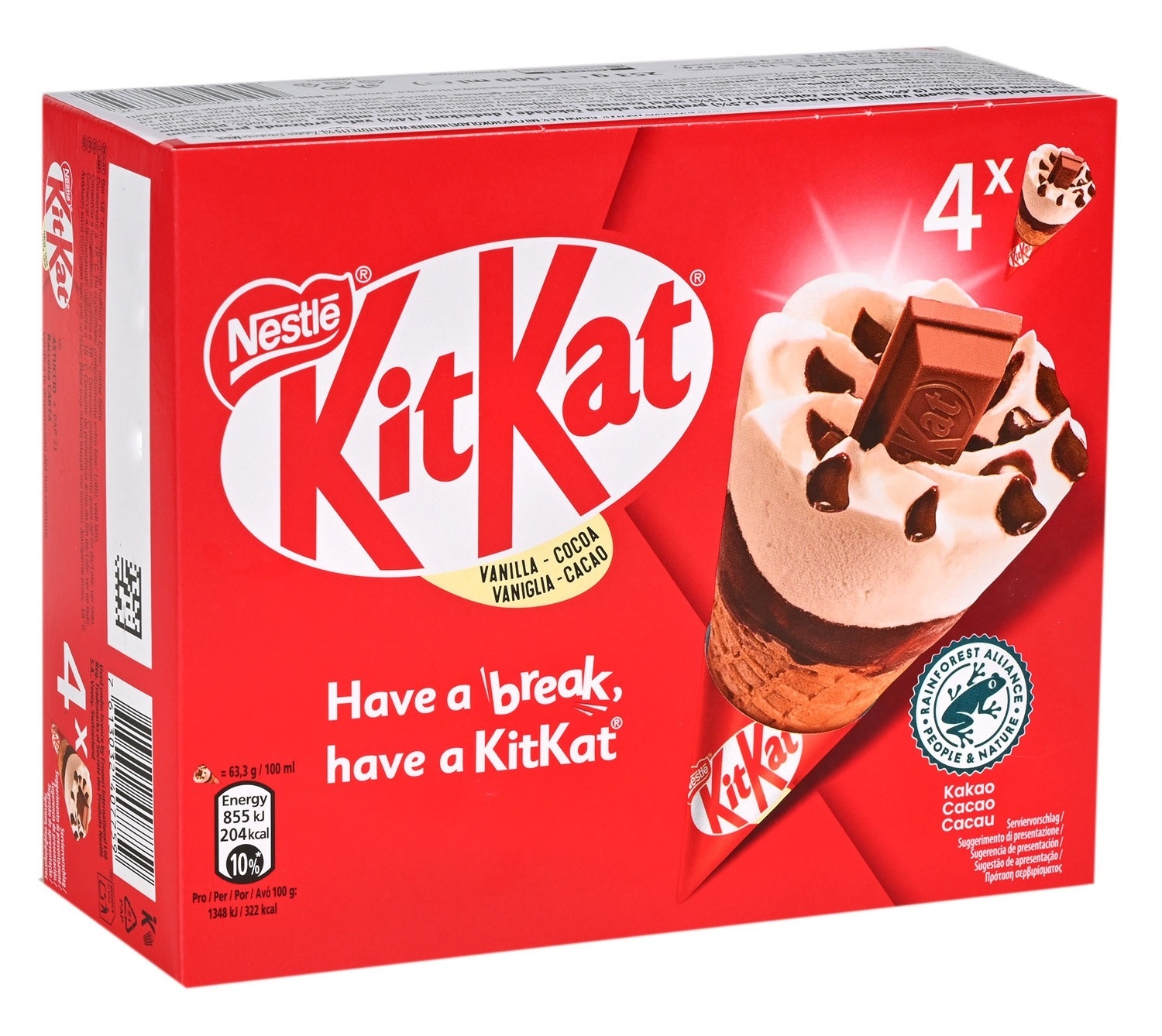 KIT KAT sladoled kornet multipack 4x100ml - Cjenoteka
