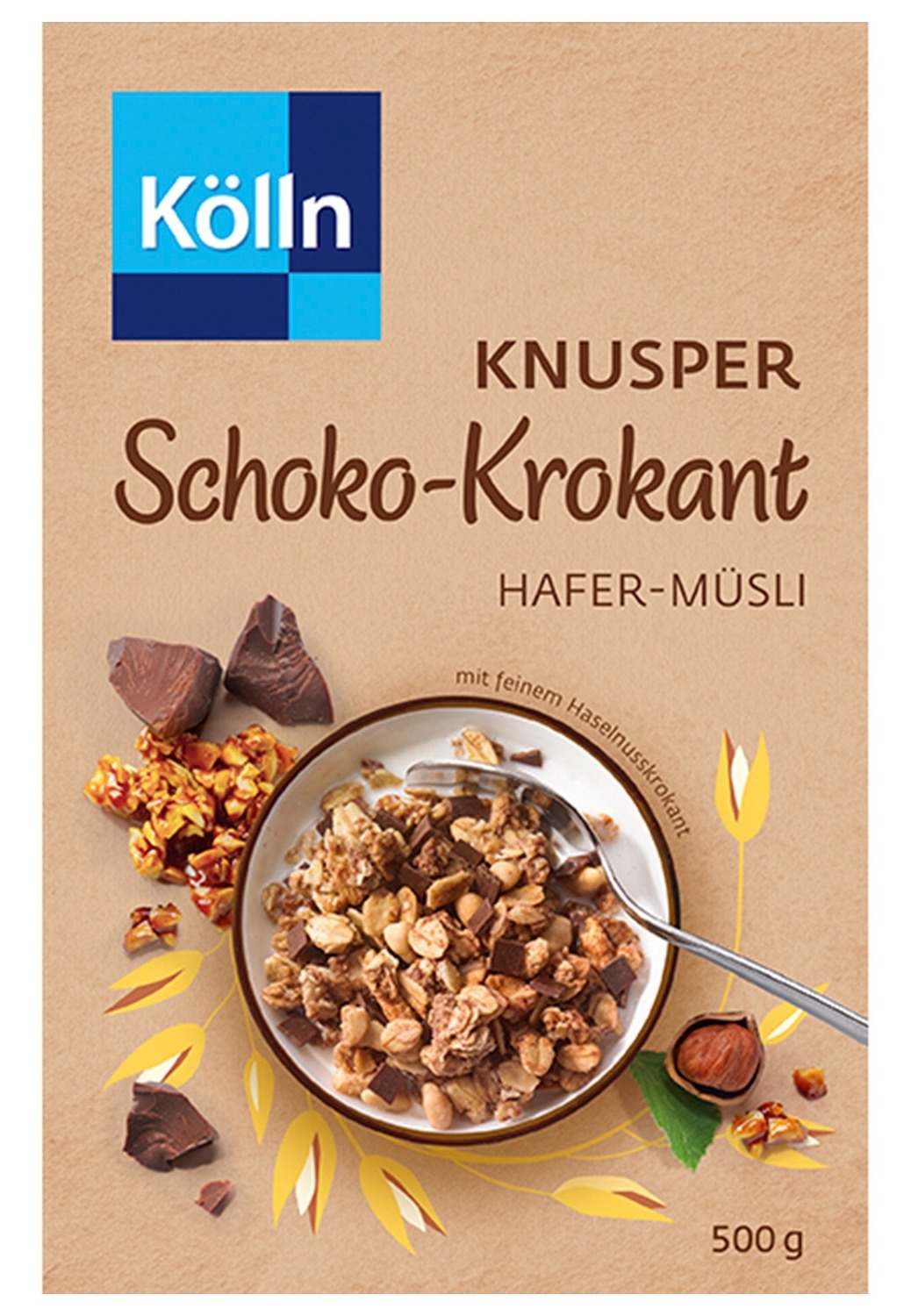 KOLLN musli s čokoladom i krokantom od lješnjaka 500g - Cjenoteka