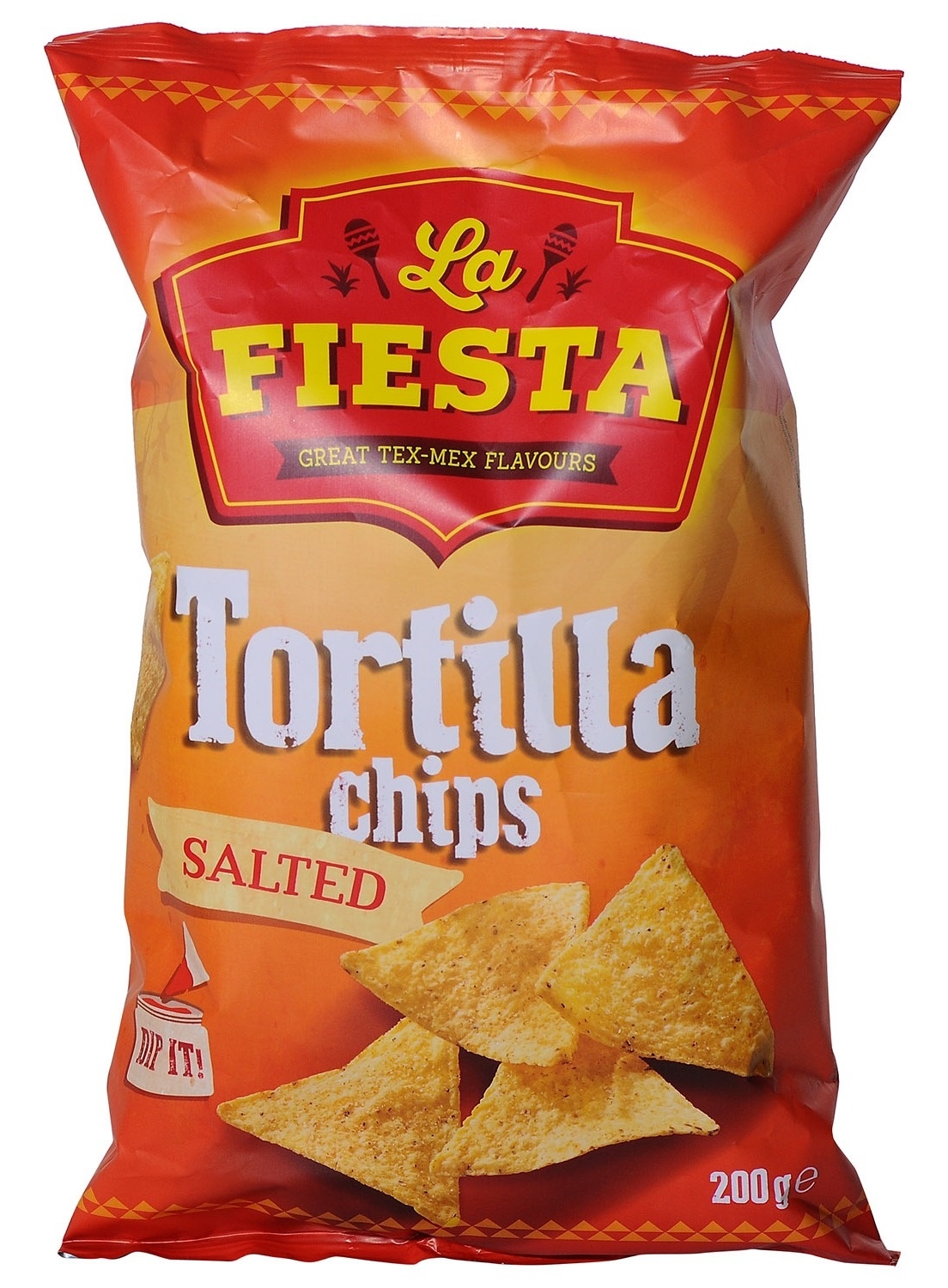 LA FIESTA tortilla čips salted 200g - Cjenoteka