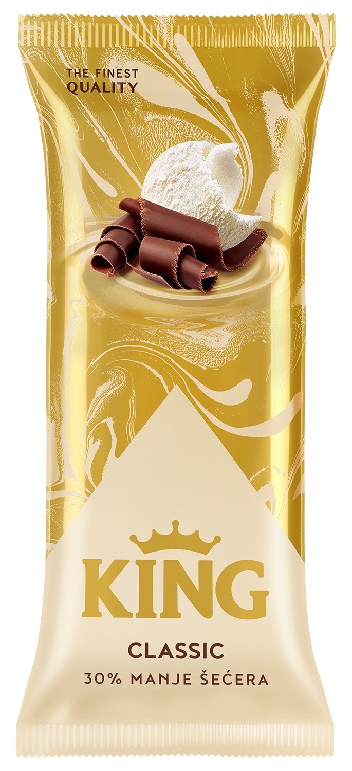 LEDO King classic sladoled 30% manje šećera štapić 100ml - Cjenoteka