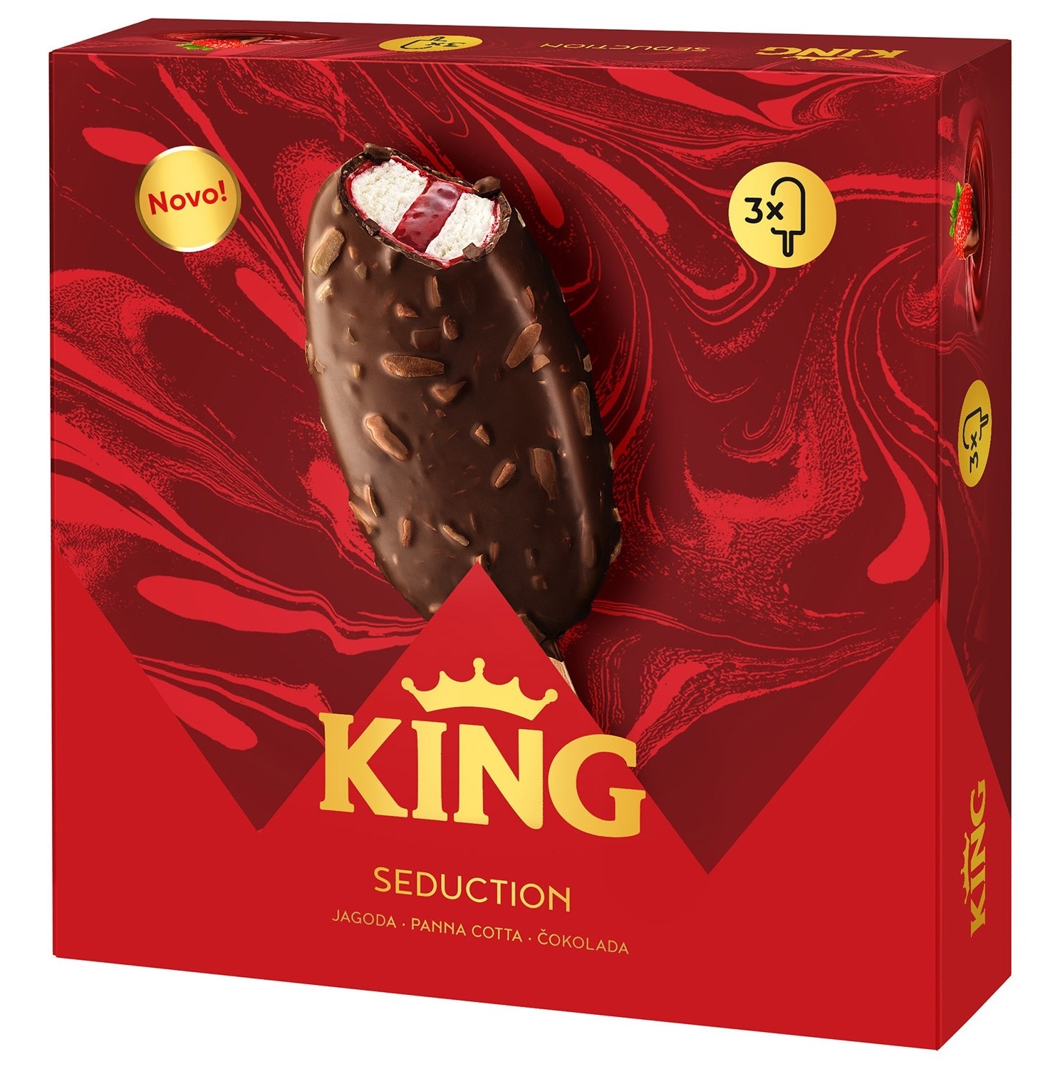 LEDO King seduction sladoled štapić 3x100ml - Cjenoteka