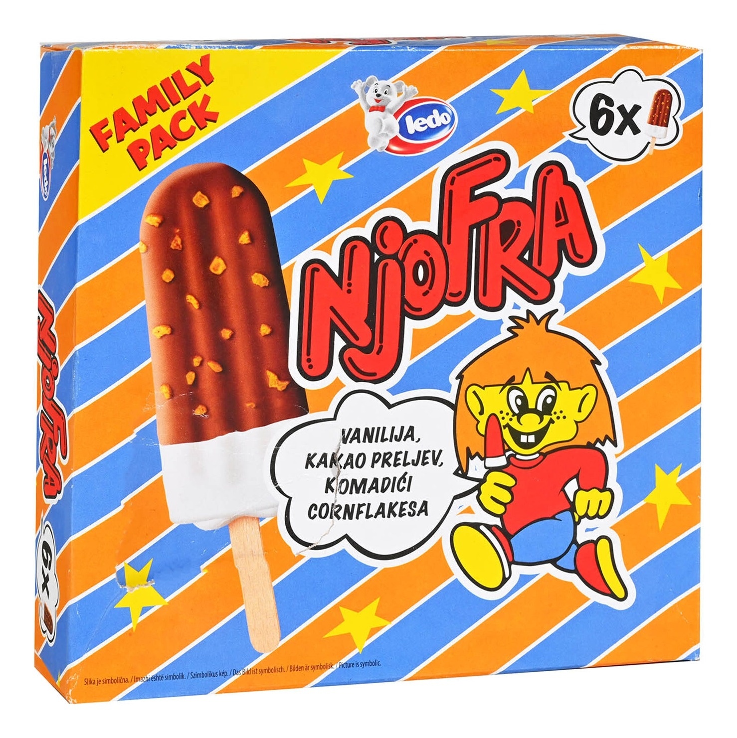 LEDO Njofra sladoled štapić 6x65ml - Cjenoteka