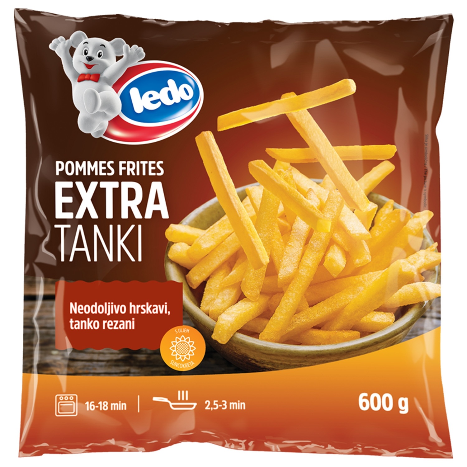 LEDO Pommes frites extra tanki 600g - Cjenoteka