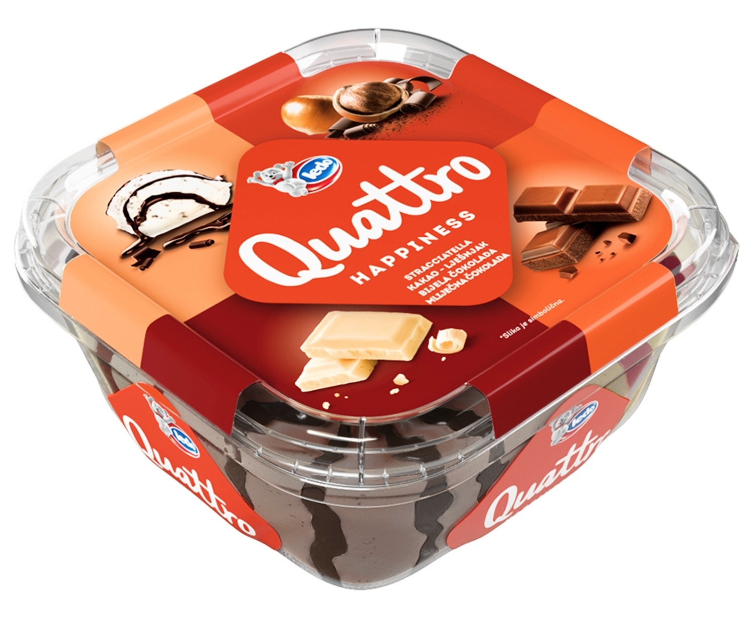 LEDO Quattro happiness sladoled 1650ml - Cjenoteka
