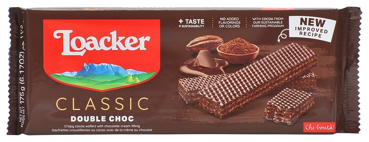 LOACKER Classic vafli double choc 175g - Cjenoteka