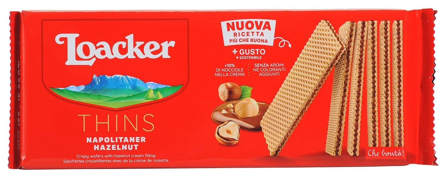 LOACKER Thins napolitanke lješnjak 150g - Cjenoteka