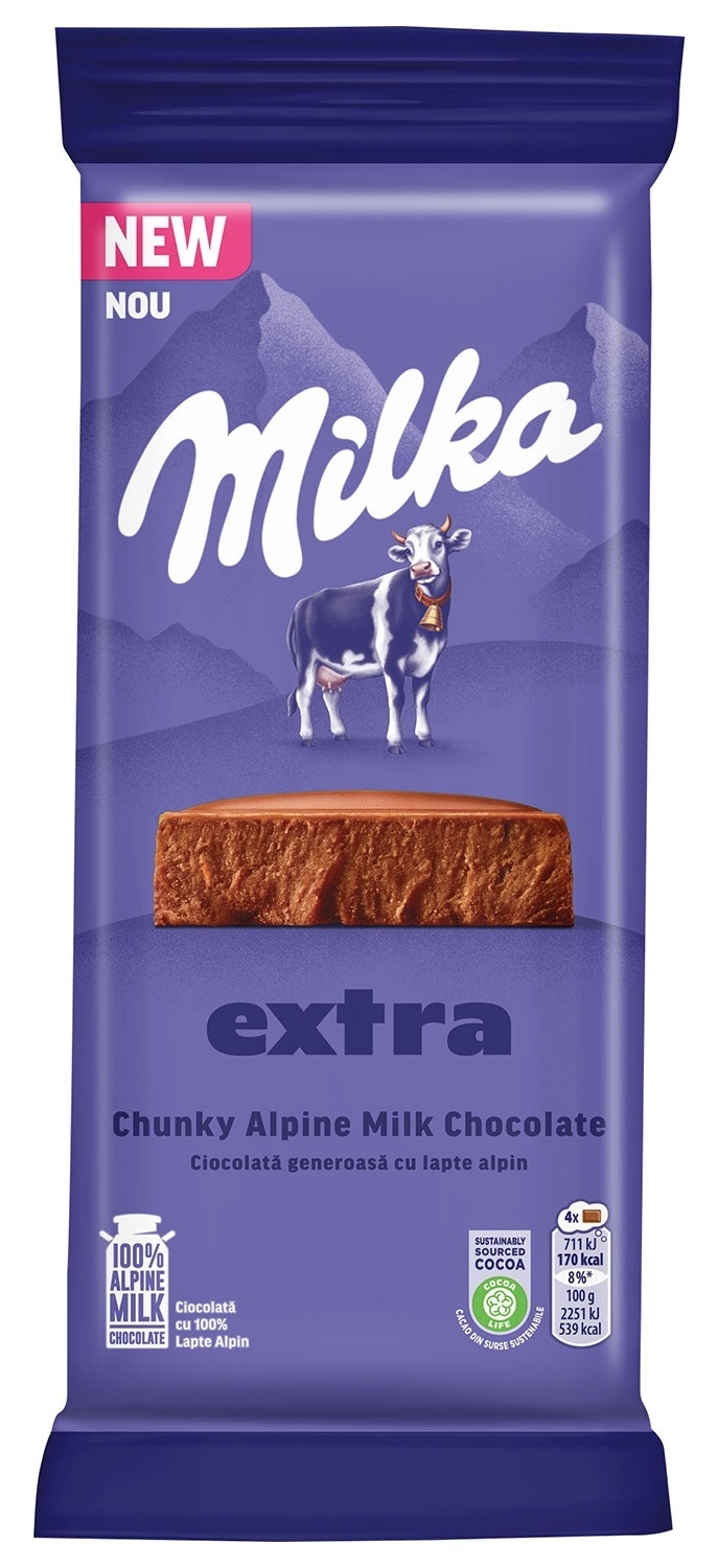 MILKA Extra chunky čokolada alpine milk 190g - Cjenoteka