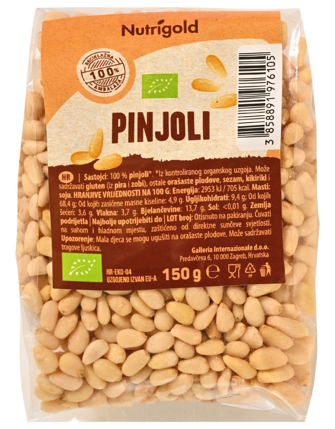NUTRIGOLD pinjoli 150g - Cjenoteka
