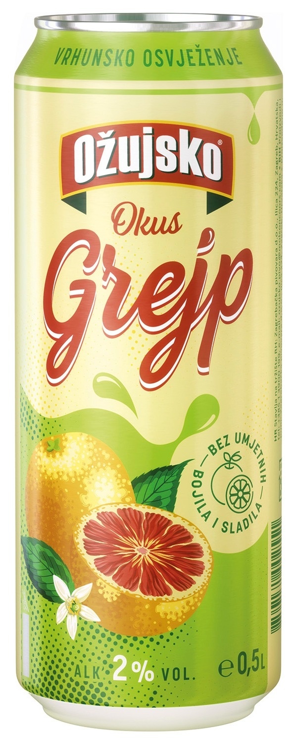 OŽUJSKO Grejp pivo limenka 0,5l - Cjenoteka
