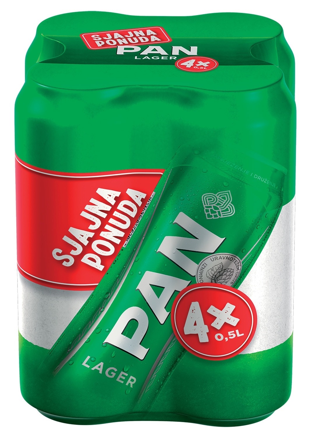 PAN pivo limenka 4x0,5l - Cjenoteka