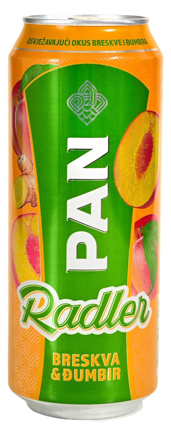 PAN Radler breskva đumbir pivo limenka 0,5l - Cjenoteka