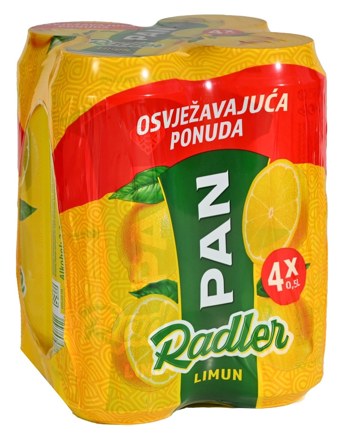 PAN Radler limun pivo limenka 4x0,5l - Cjenoteka